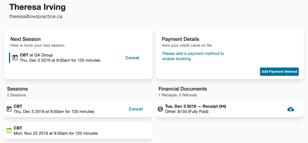 Client Instructions - owlpracticesuite
